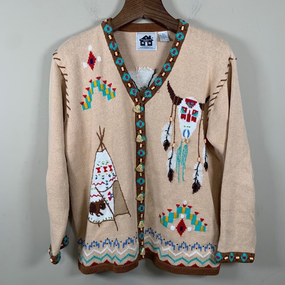 Storybook Knits | Sweaters | Vintage 9s Storybook Knits Southwestern ...